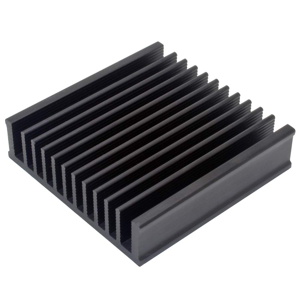 4pcs Aluminum Heatsink 50x50x12.8mm / 1.97x1.97x0.5inches for Electronic Chip Cooling with Thermal Conductive Double Sided Tape