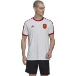adidas Men's Spain 2022 3 Stripe TEE (White,X-Large)