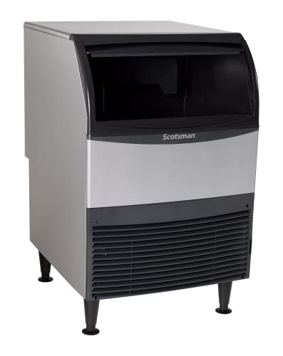 Scotsman UN324A-1 Nugget-Style Ice Maker with Bin, 80-Pound Capacity, Stainless Steel, 115-Volts, NSF