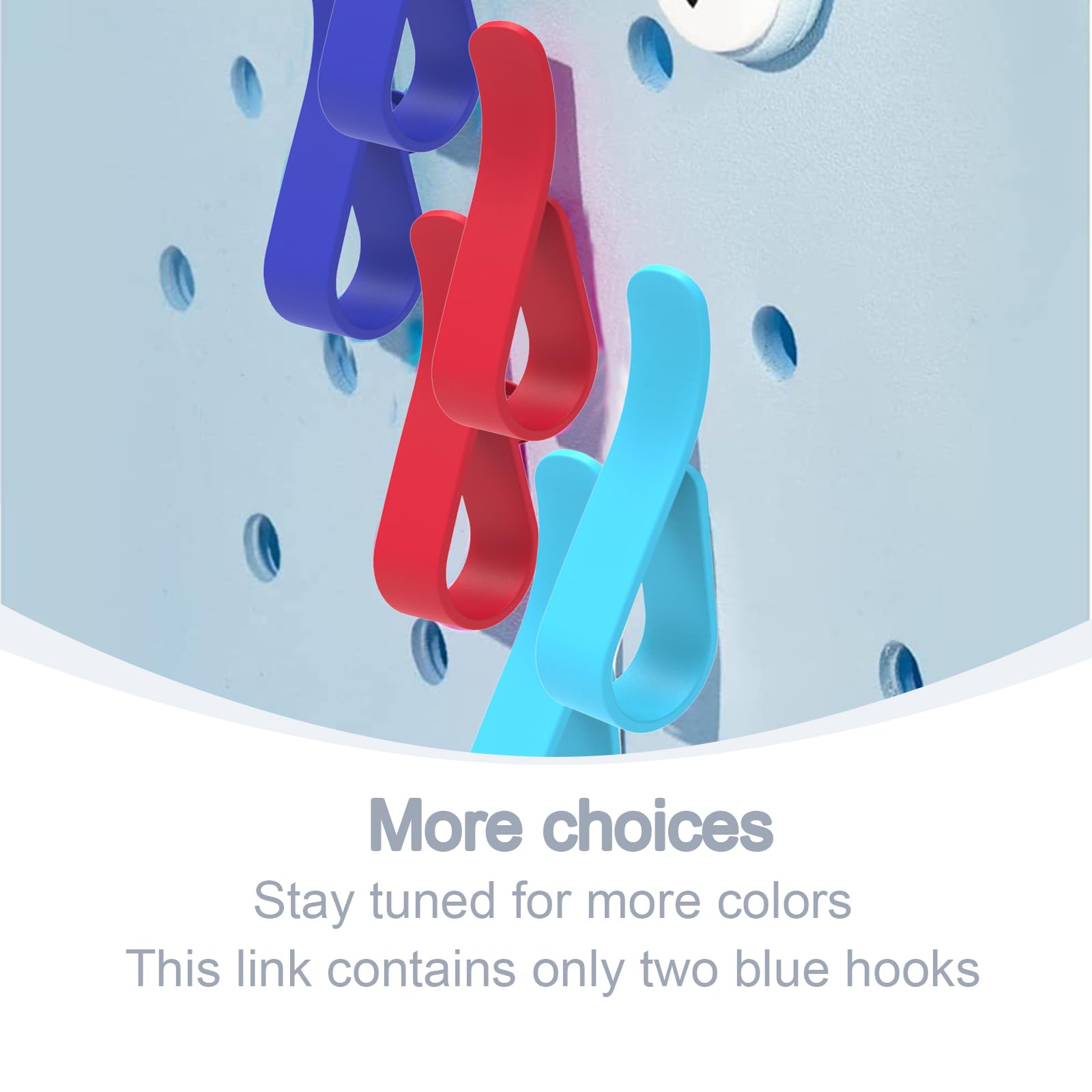 5PCS Hooks Accessories for Bogg Bags, Insert Charm Cutie Cup Holder Connector Key Holder Mask Holder (Sky Blue)
