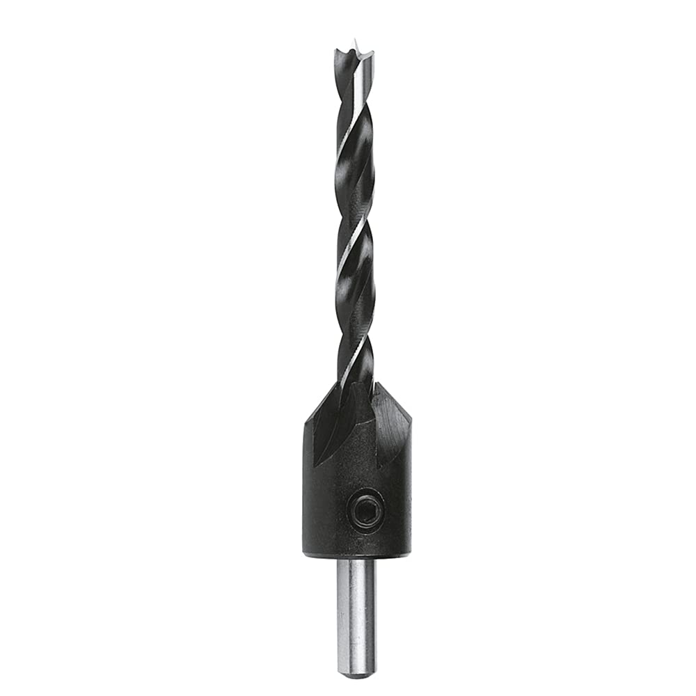 Fisch FSH-134800 Drill/Countersink Set - 1/8-Inch/3mm, 5/32-Inch/4mm, 3/16-Inch/5mm, and 1/2-Inch/6mm
