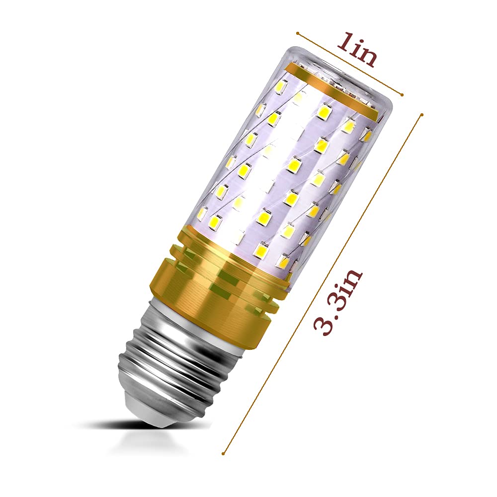 6-Pack E26 Led Bulb, 3000k Light Bulbs for Chandelier, Flicker Free Led Light, Bright Light Bulbs Equivalent to Incandescent 80 watts(Not dimmable)