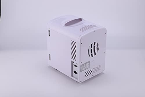 KOUDERA 4L Mini Portable Compact Personal Fridge Cooler and Warmer with AC DC Power, Small Refrigerator for Skincare, Breast Milk - Home and Travel- Gift - Freon-Free and Eco Friendly, White.
