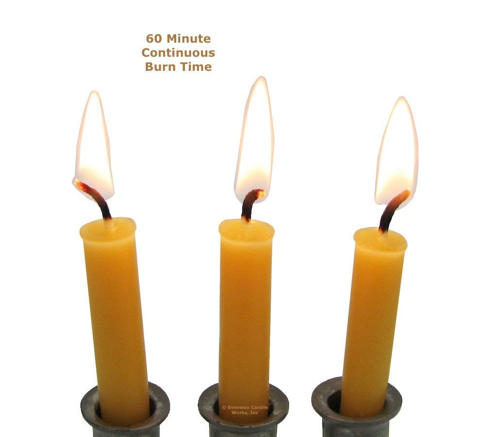 Beeswax Candle Works, Chanukah (Pack of 45) 100% USA Beeswax