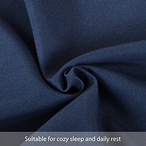 FLXXIE 2 Pack Microfiber Toddler Pillowcases, 14x20 Inches Fits Baby Pillow Sized 12x16, 13x18 or 14x20, Soft and Cozy Small Travel Pillow Covers with Envelope Closure, Navy