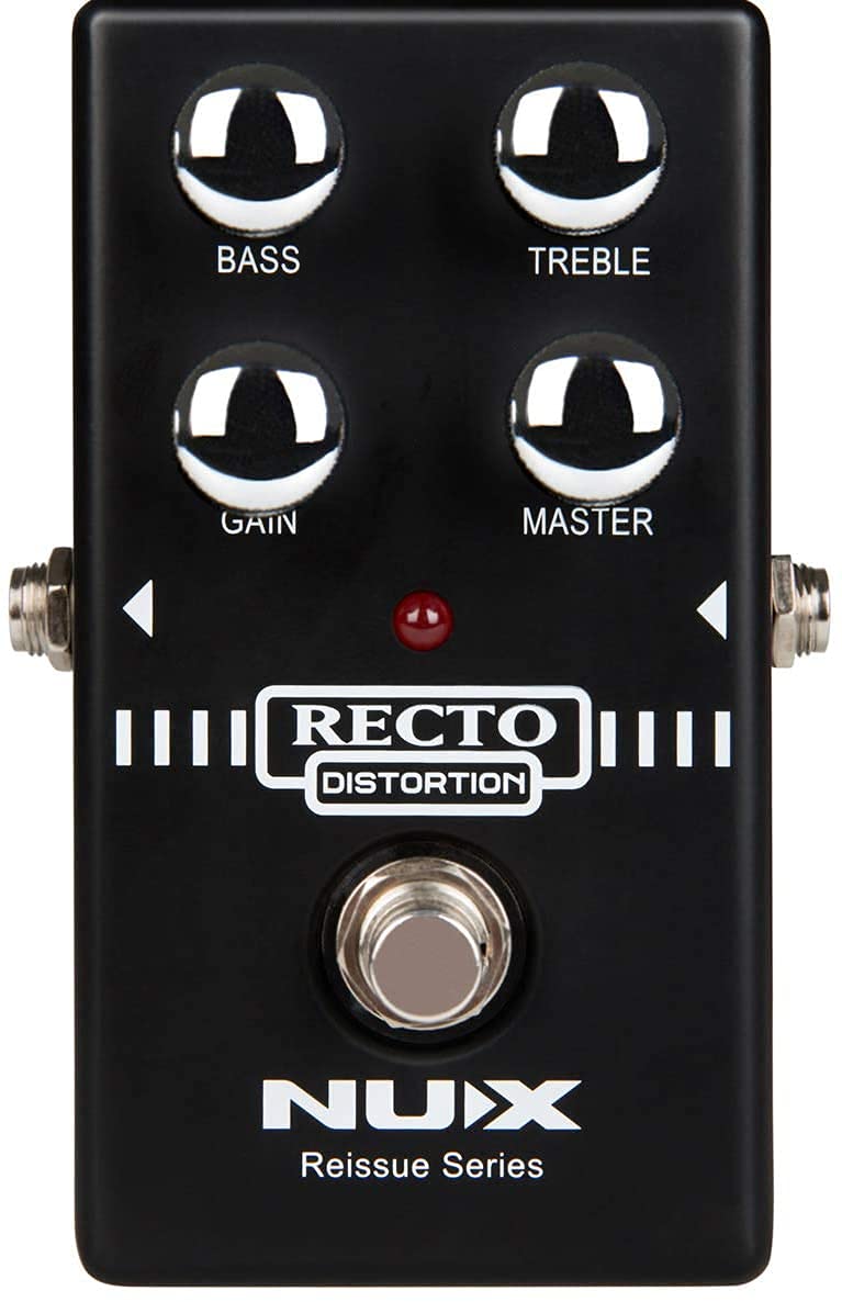 Briskdrop NUX Recto Distortion Guitar Effect Pedal Bundle with Dunlop Variety Pick Pack RectoBundle