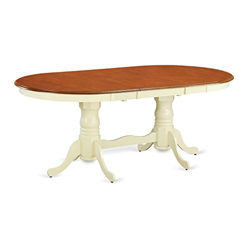 East West Furniture PLDO9-WHI-W, 9-pieces