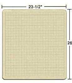 Chessex Role Playing Play Mat: Battlemat Double-Sided Reversible Mat for RPGs and Miniature Figure Games (26 in x 23 1/2 in) Squares/Hexes