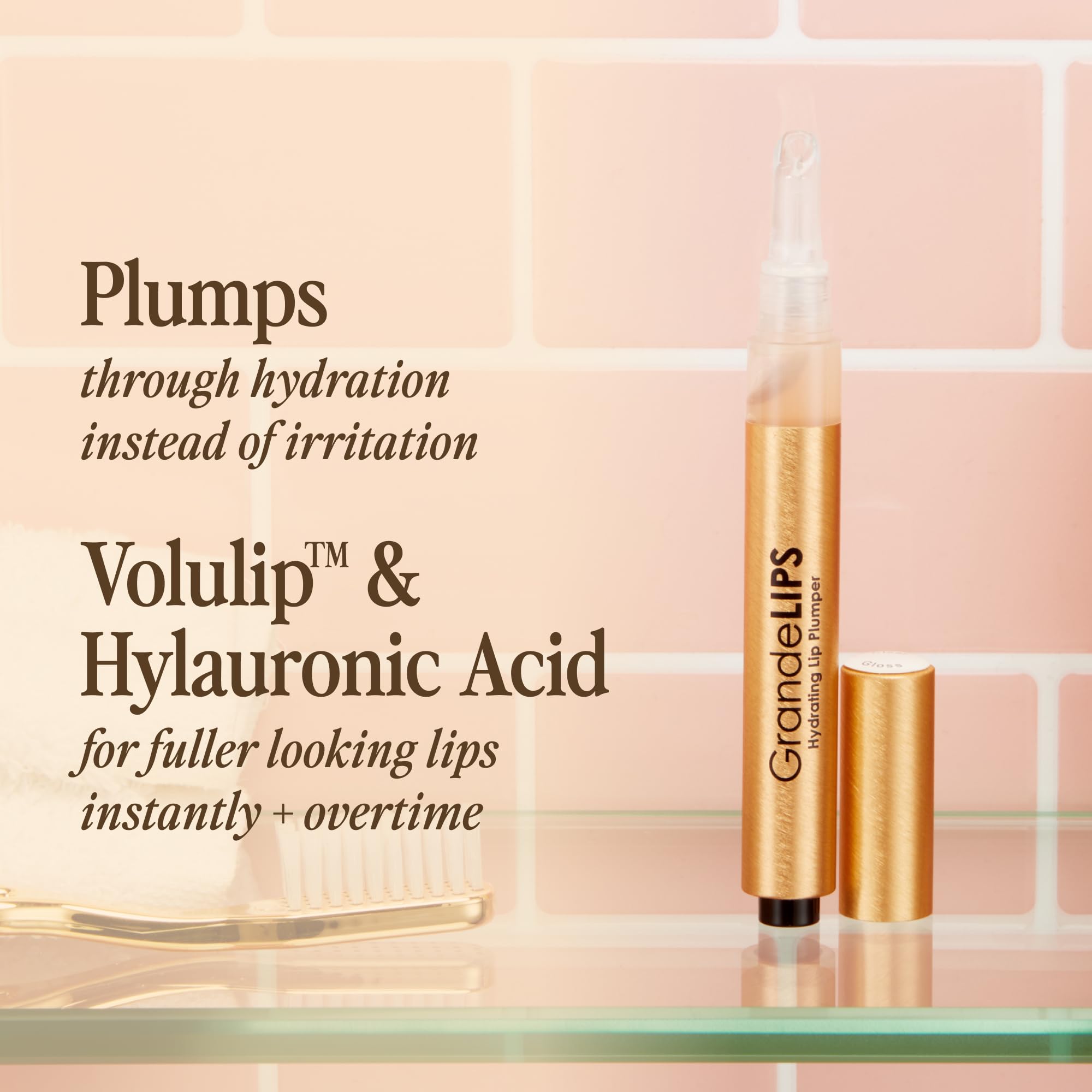 Grande Cosmetics GrandeLIP Plumper Hydrating Lip Plumper Gloss Finish Sunbaked Sedona