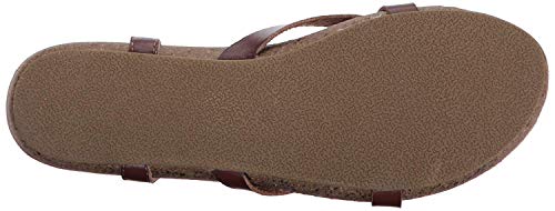 Blowfish Malibu Women's Granola Flat Sandal, Whiskey Dyecut PU, 8.5 Medium US