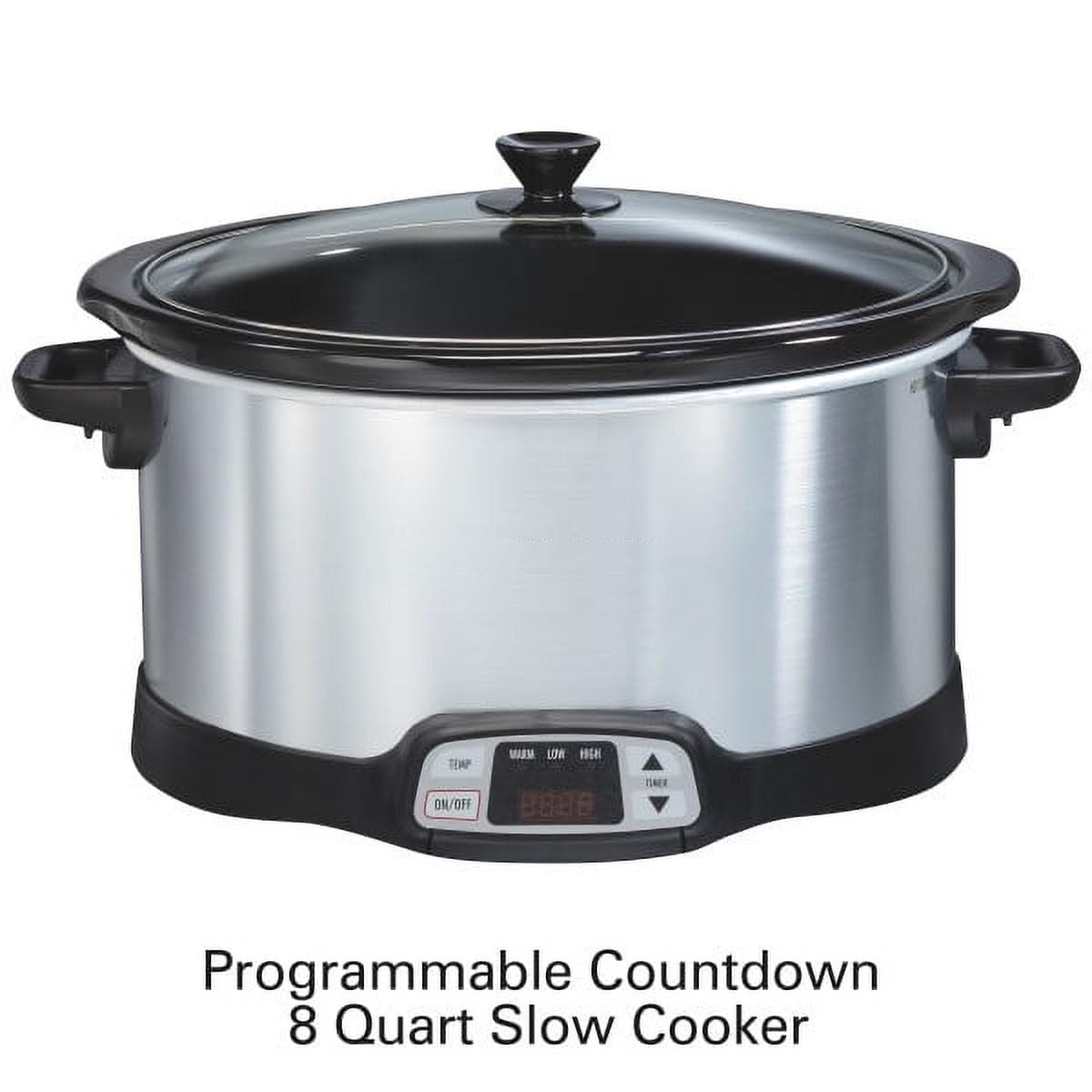 8 quart programmable slow cooker model household appliances, food machines, slow cookers, rice cookers, kitchen appliances, cooking appliances.