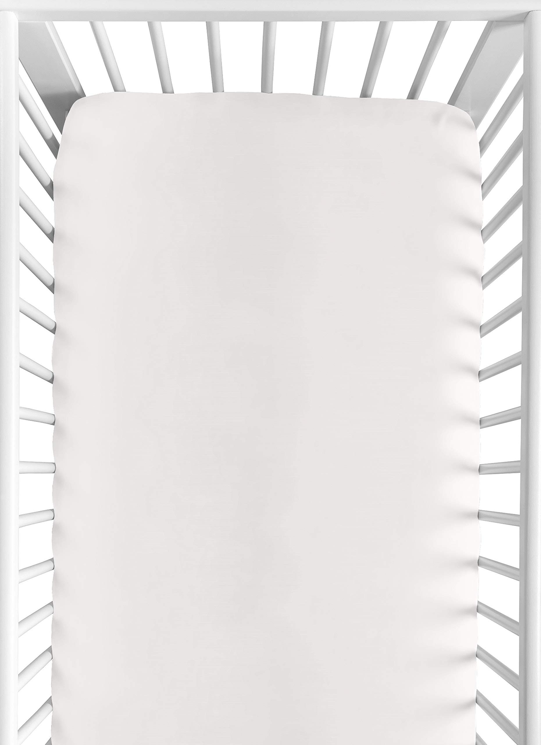 Sweet Jojo Designs Ivory Girl or Boy Fitted Crib Sheet Baby or Toddler Bed Nursery - Solid Color Beige Off White Cream Gender Neutral Cotton for Boho Desert Sun Mountain Collection