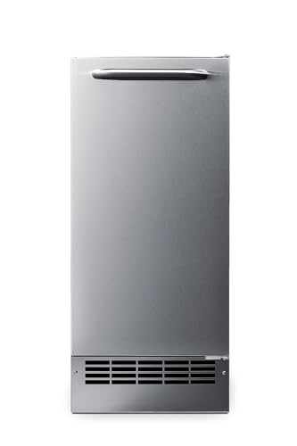 Summit BIM26H32 Drain-Free Icemaker, ADA Compliant, 15" Wide, 25lb Crescent-Shaped Ice, 304-grade Stainless Steel (32 Inch- ADA Height, Indoor)