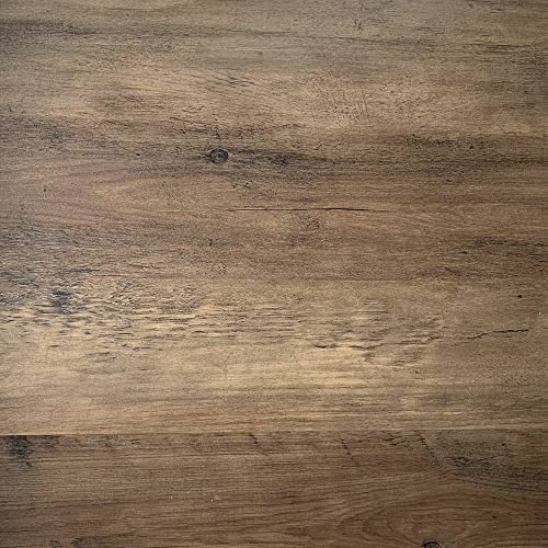 FOLUBAN Rustic Coffee Table,Wood and Metal Industrial Cocktail TableĀ for Living Room, 47 Inch Oak