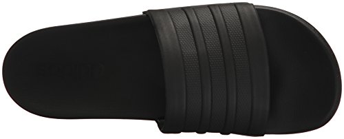 adidas Women's Adilette Comfort Slides Sandal, Black/Black/Black, 5
