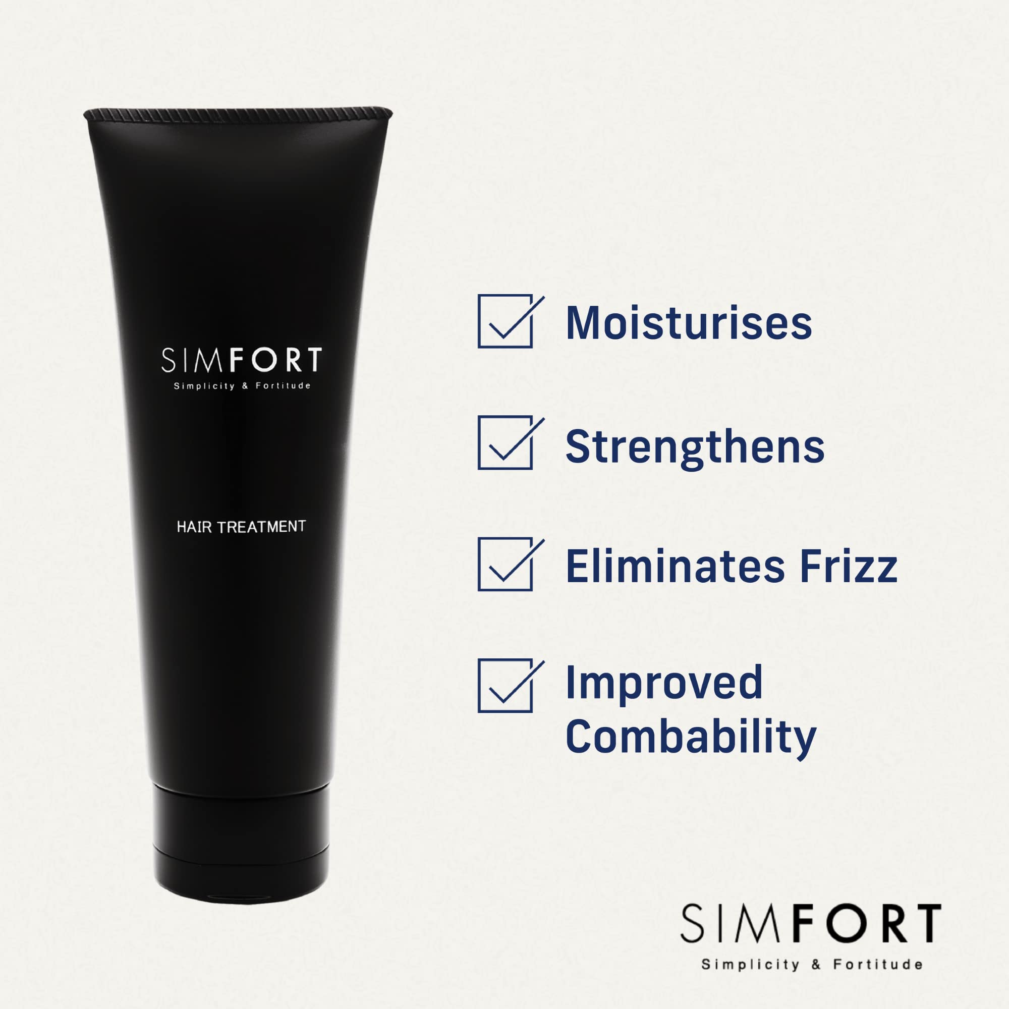 SIMFORT Carbonic Acid Shampoo 5.3oz & Conditioner 4.2oz Set for Men & Women, Fuller Thicker Stronger Hair Growth and Volumizing, Made with Natural Ingredients, NO Paraben/Sodium/Sulfate (Set of 1)