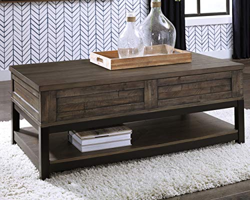 Signature Design by Ashley Johurst Rect Lift Top Cocktail Table, Brown