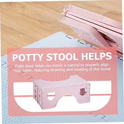 Footstool Black Foot Stool Potty Stepping Stool for Kids Black Footstool Potty Step Stool Adjustable Footstool Poop Stool Compact Toilet Stool Kids Step Stool Pink Aldult