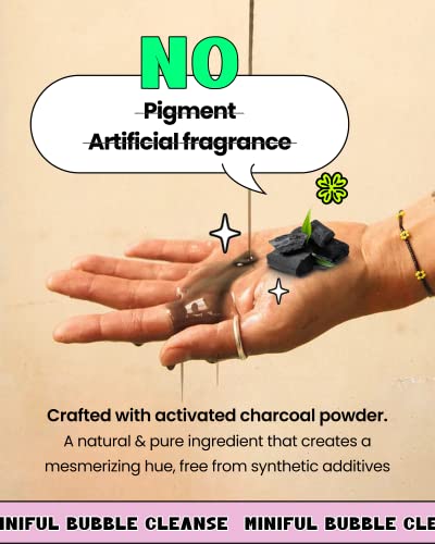 CHASIN' RABBITS Mindful Bubble Cleanse | Vegan All In One Face to Body Bubble Cleanser | Pore Purifying with Charcoal face wash for mens, For Oily Skin | 200mL/6.76 fl. oz