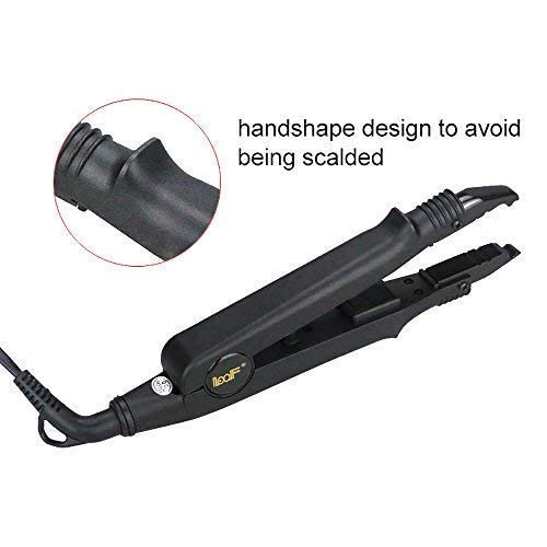 TopWigy Professional Hair Extensions Tool Hair Connector Fusion Heat Iron Connector Wand Temperature Adjustable Melting Tool with US Plug