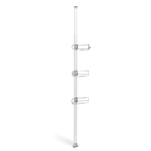 simplehuman Shower Caddy, Matt Stainless Steel + Anodised Aluminium