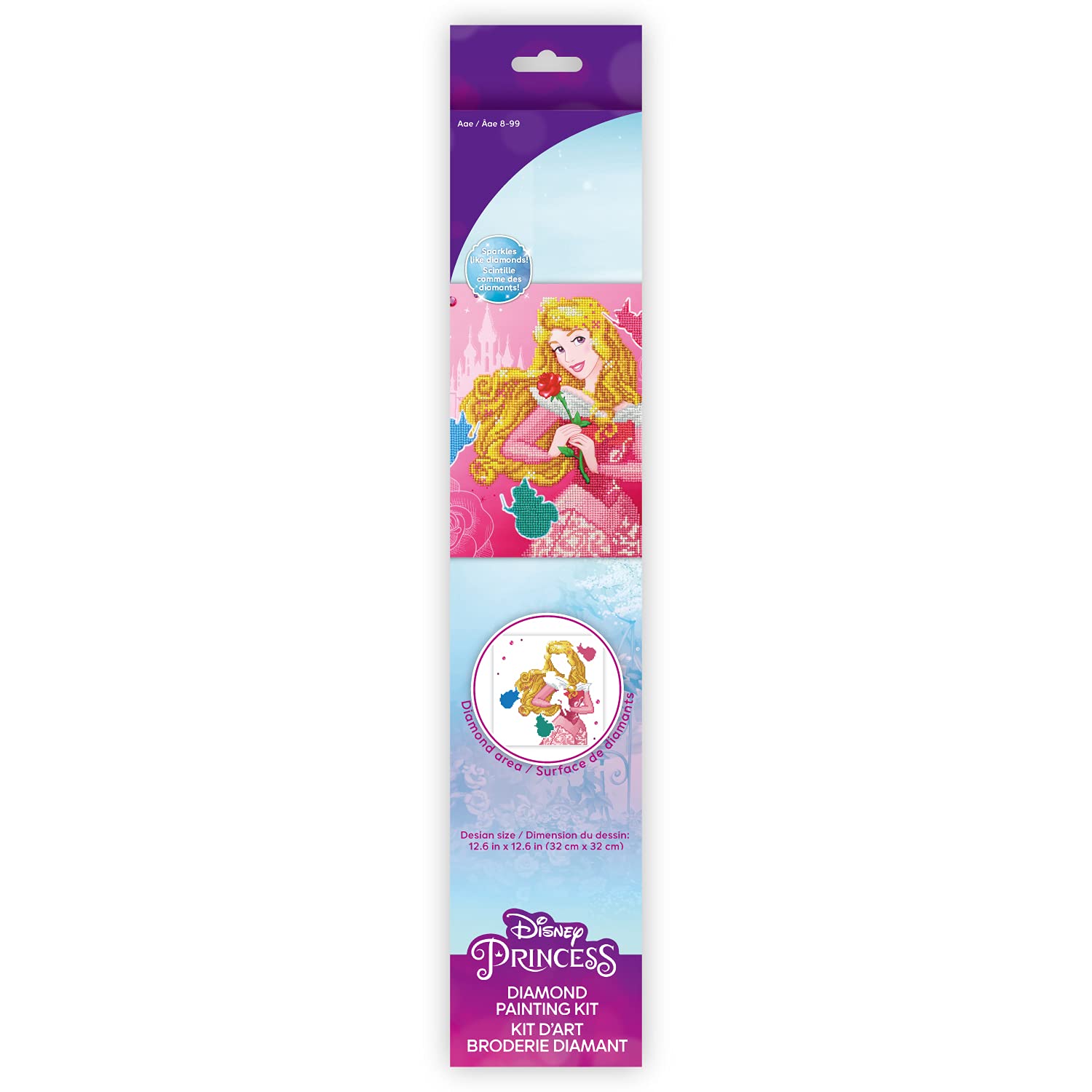 Diamond Dotz Aurora Graceful Disney Diamond Painting Kits for Adults - Diamond Art Kits a Relaxing Creative Craft Kit with Dotz Gems 12.6x12.6