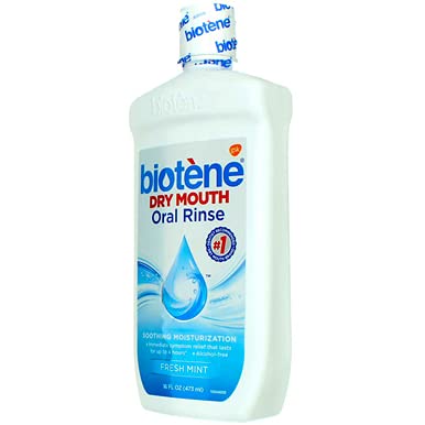 Biotene Dry Mouth Oral Rinse, Fresh Mint 16 oz ( Pack of 8)