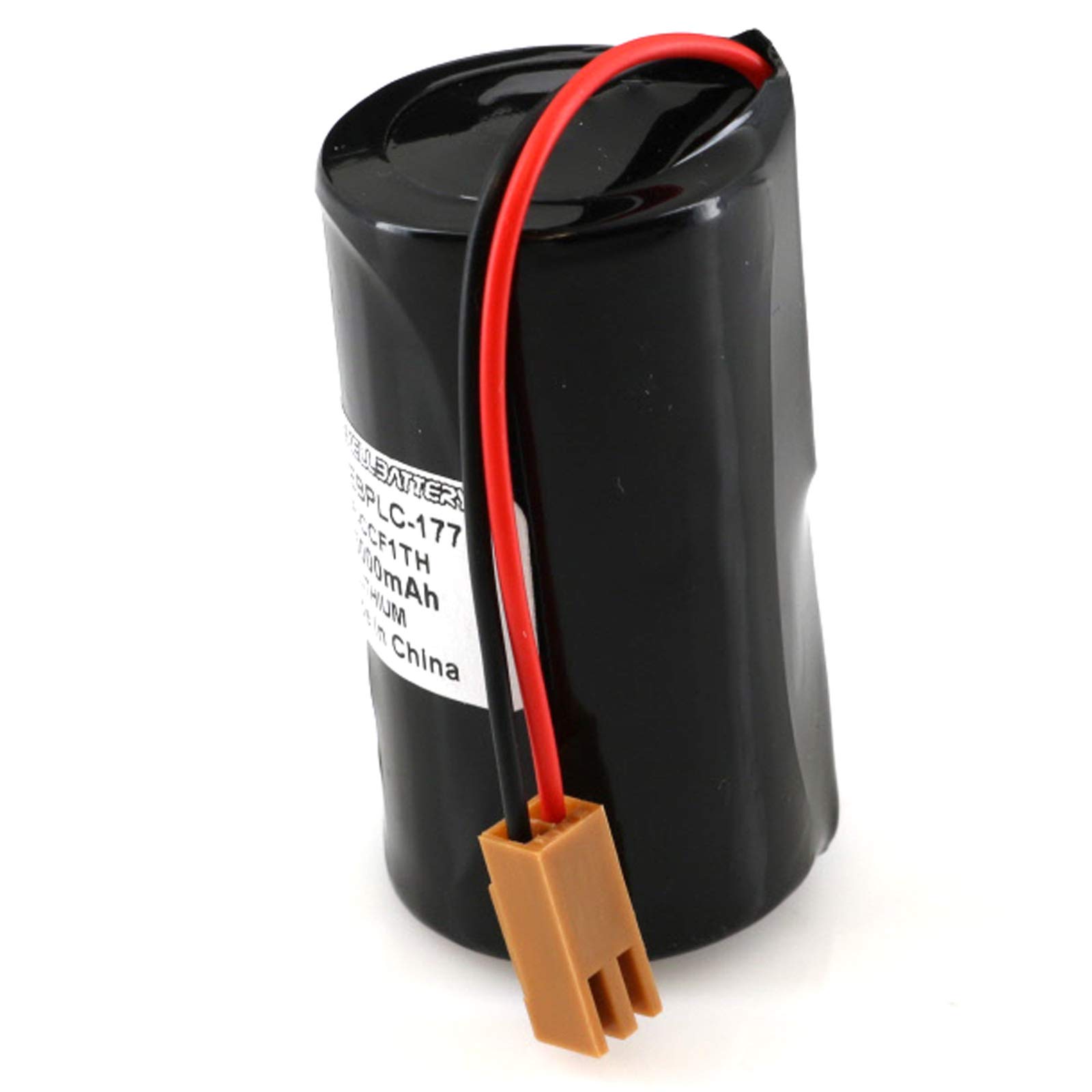 PLC Lithium 3V 2200mAh Computer Backup Battery, Replaces Ge Fanuc CNC 16i, CNC 18i, Cutler Hammer A20B-0130-K106, A98L-0031-0007, Dantona COMP-177, Energy+ BR-CCF1TH, Newark 25C3008, BR-CC7P