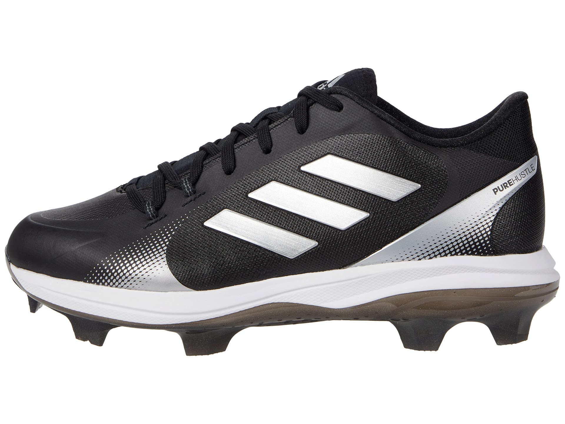 adidas Women's Purehustle 2 TPU Baseball Shoe, Black/White/White, 9.5
