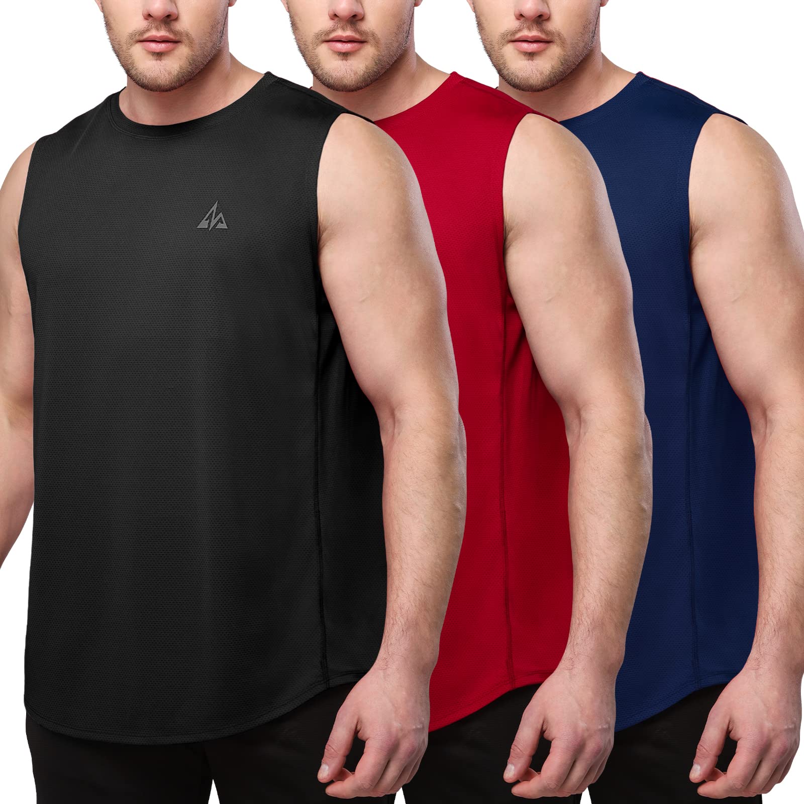3 Pack Tank Tops for Men, Muscle Shirts for Men, Sleeveless Shirts for Men, Gym Workout Tank Tops for Men
