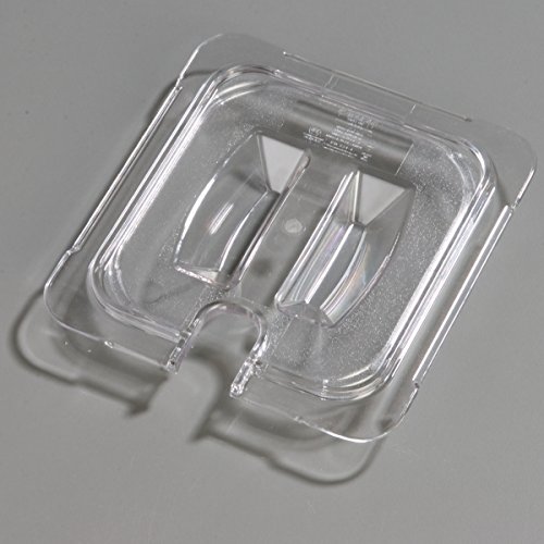 Carlisle FoodService Products 10311U07 StorPlus Sixth Size Polycarbonate Universal Handled Notched Food Pan Lid, Clear