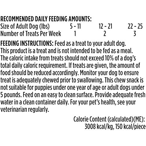 Purina Prime Bones Made in USA Facilities Limited Ingredient Small Dog Treats, Chew Stick with Wild Venison - 12 ct. Pouch
