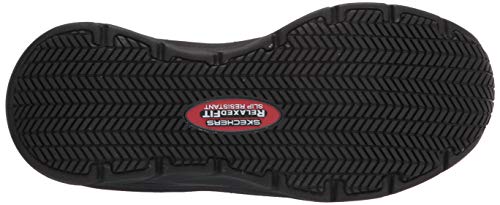 Skechers womens Slip Athletic Styling Health Care Professional Shoe, Black, 7 Wide US