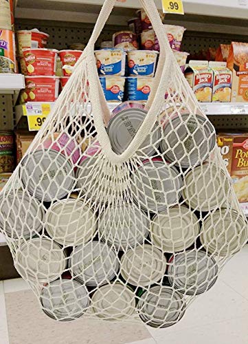 Reusable Cotton Mesh Grocery Washable Bag Black
