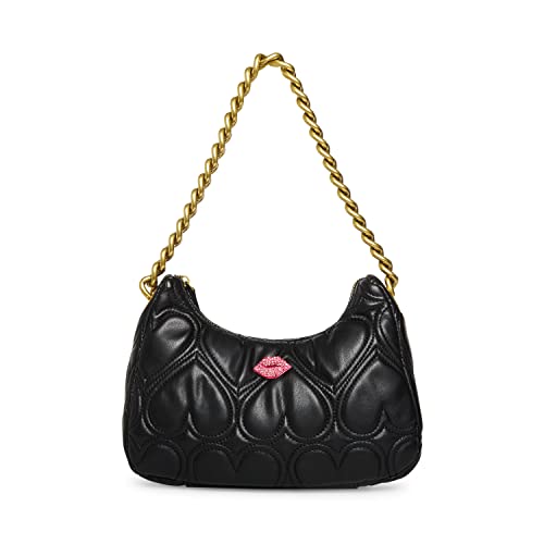 Betsey Johnson womens Betsey Johnson Smooches Shoulder Bag, Black, One Size US