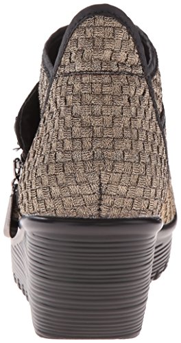 Bernie Mev Women's Zig Zag Ankle Bootie, Bronze, 38 EU/38 EU = 7.5-8 M US