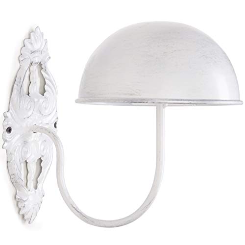 MyGift Vintage Black Metal Wall Mounted Hat Holder Rack for Wig, Cap, Fedora, Helmets, Set of 2