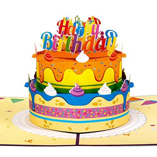 Paper Love Happy Birthday Cake Pop-up Card (Birthday Cake)