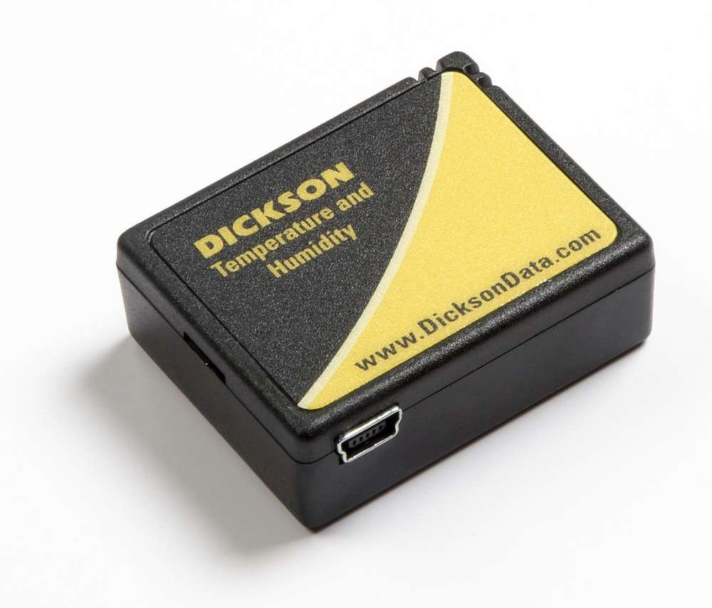 Dickson TK550 Compact Temperature and Humidity Data Logger, -4F to 158F Temperature Range, 0-95% RH Non-Condensing Humidy Range, Pack of 12
