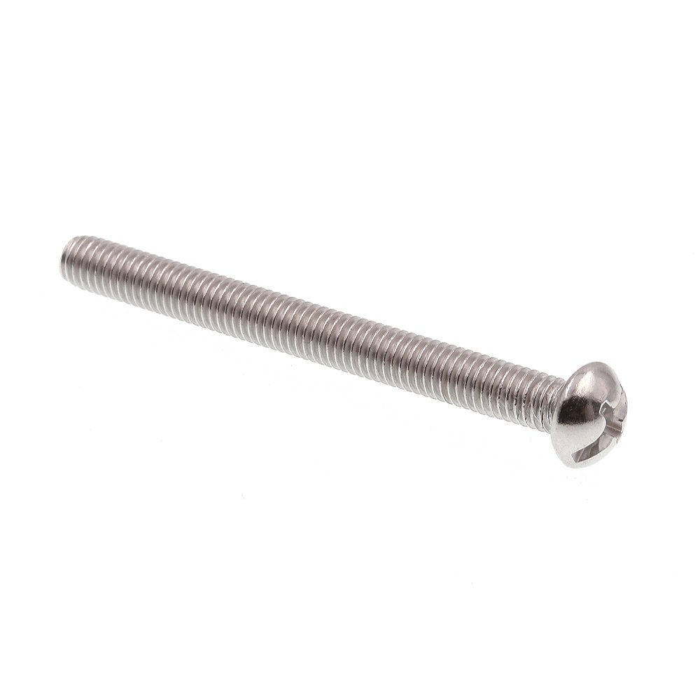 Prime-Line 9004445 Machine Screw, Round Head, Slotted/Phillips Combo, #10-32 X 2 in, Grade 18-8 Stainless Steel, Pack of 50