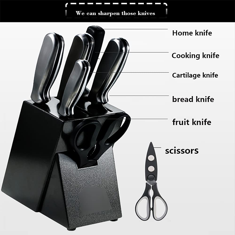 4-in-1 Original Knife Sharpeners,Kitchen Blade Vegetables Knives Scissors Sharpener for Chefs Choice Knife Sharpener Tools, Easily Restores Dull to Sharp