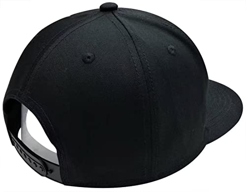 ADJUEMB Classic Snapback Hats Skull Embroidery Adjustable Flat Bill Hat Unisex Baseball Caps