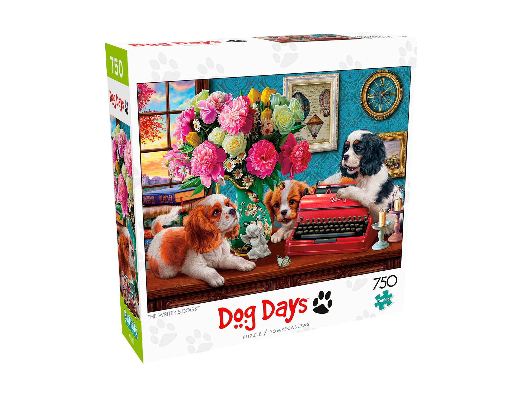 Buffalo Games - Image World - The Writer's Dogs - 750 Piece Jigsaw Puzzle for Adults Challenging Puzzle Perfect for Game Nights - Finished Puzzle Size is 24.00 x 18.00