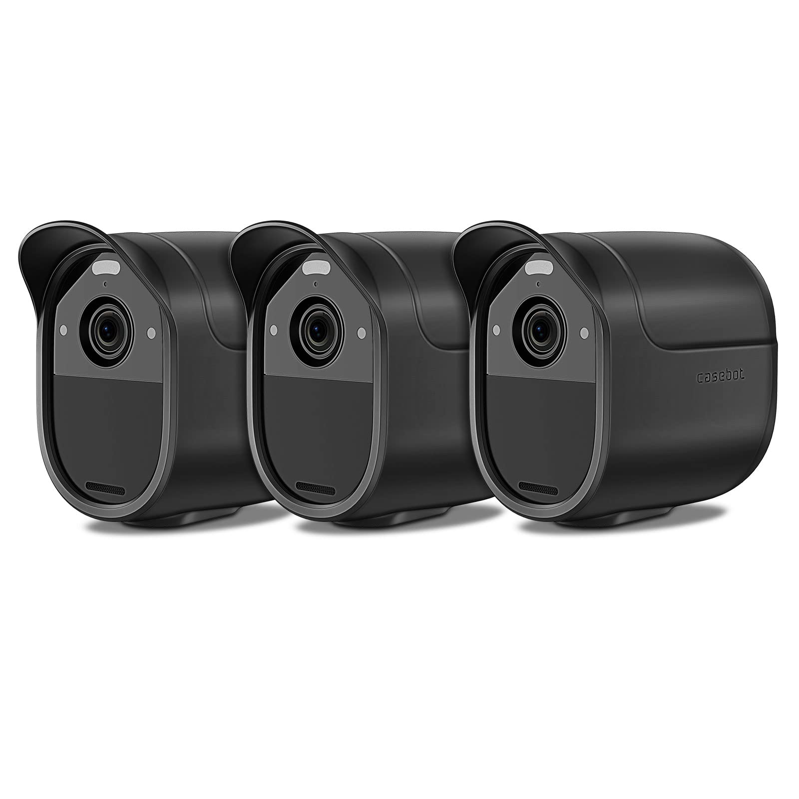 CaseBot Silicone Skins Compatible with Arlo Essential Spotlight Camera (1st Generation, VMC2230), 3 Packs Durable and Weatherproof Protective Silicone Case Cover, White