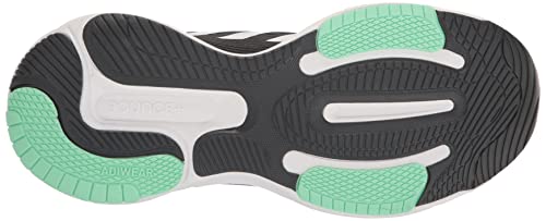 adidas Women's Response Super 3.0 Sneaker, Carbon/White/Pulse Mint, 9