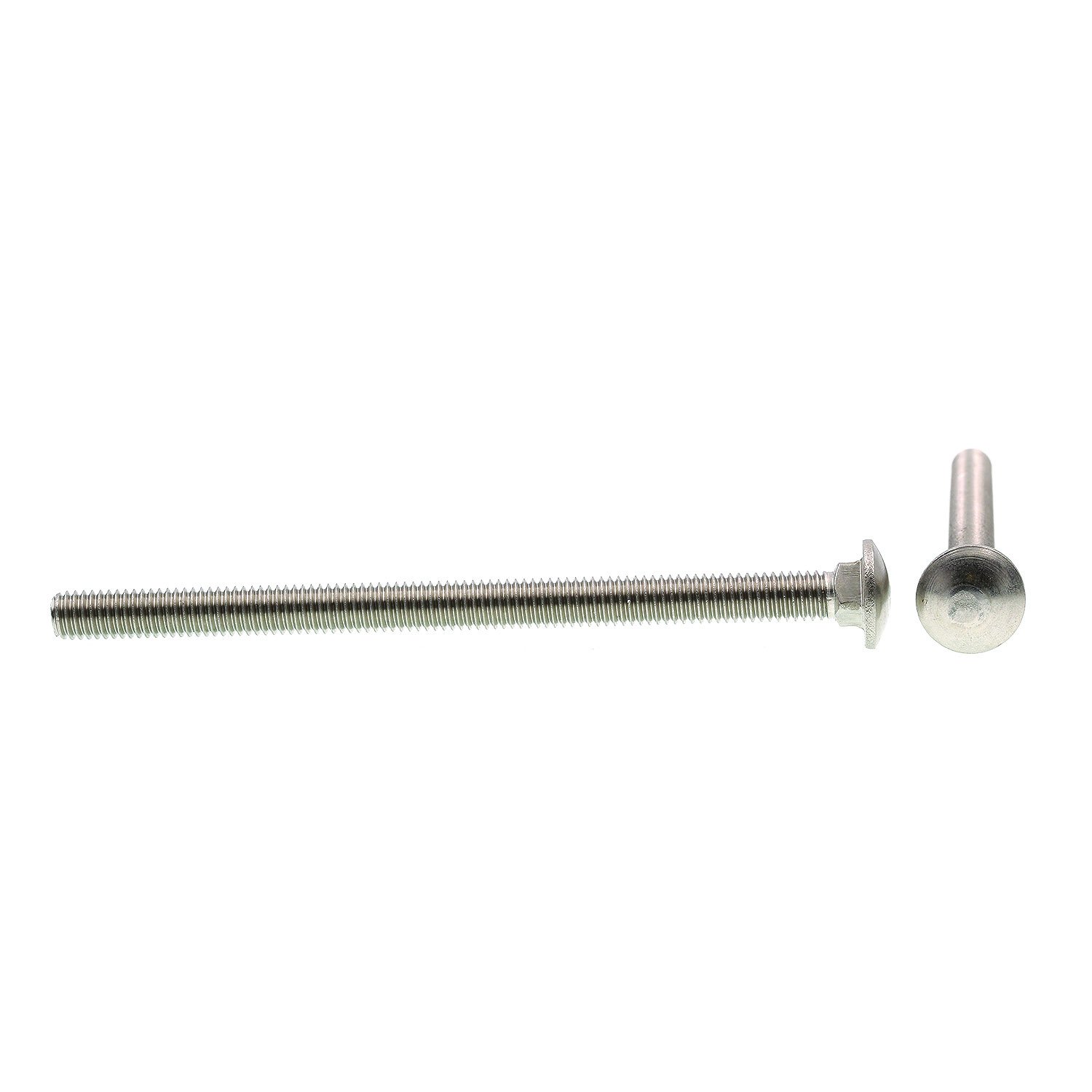 Prime-Line 9063970 Carriage Bolts, 3/8 In.-16 X 6 In., Grade 18-8 Stainless Steel (10 Pack)