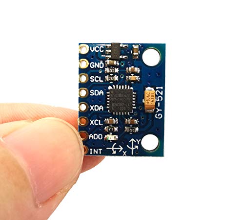 4PCS GY-521 MPU-6050 MPU 6050 3 Axis Gyroscope Accelerometer Sensor Module 6DOF 6 Axis Accelerometers Gyroscopes Module 16 Bit AD Converter Data Output IIC I2C for Arduino