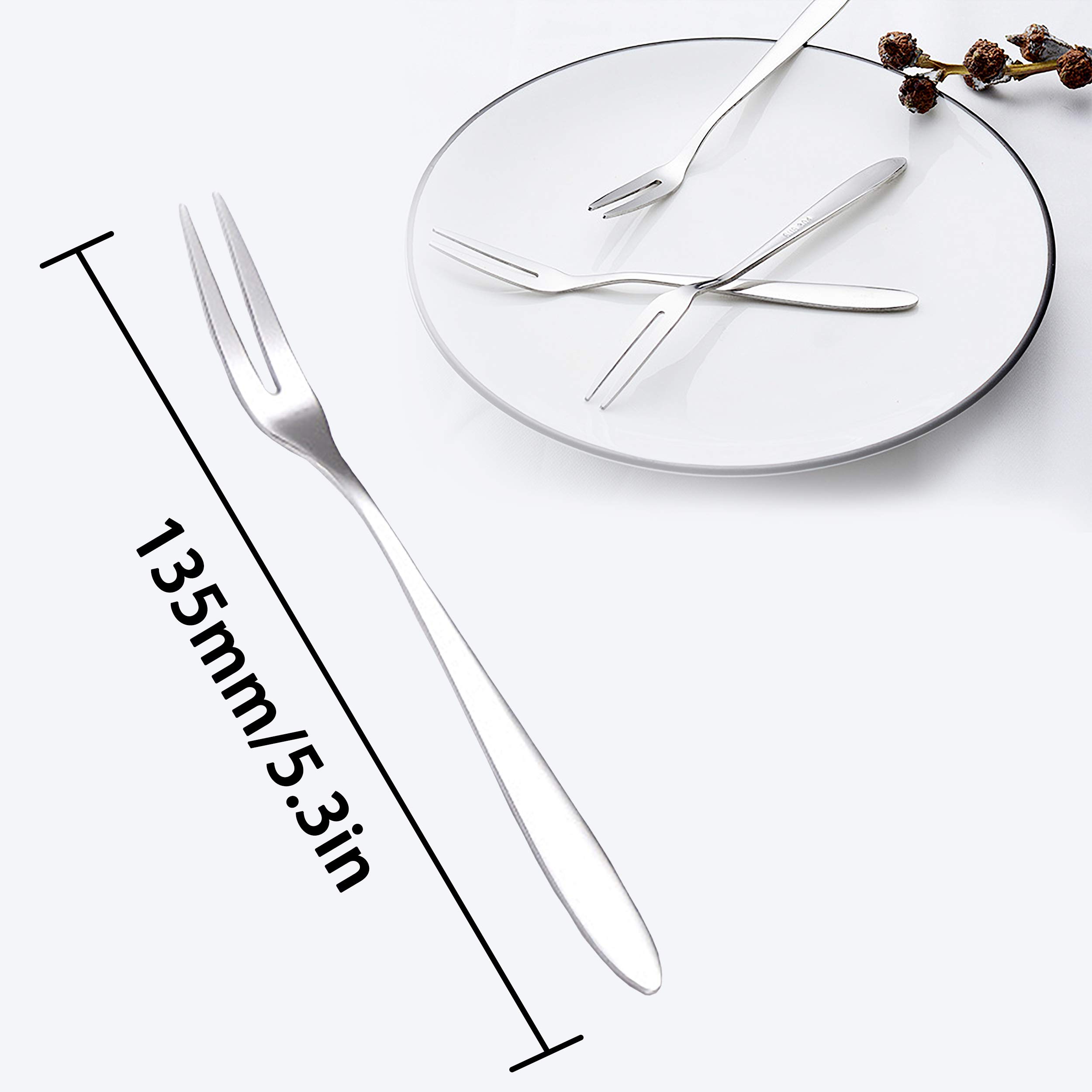 6Pcs Professional Escargot Forks, Mini Forks for Oyster and Shellfish, Appetizers Tasting Forks, Cocktail Fruit Forks