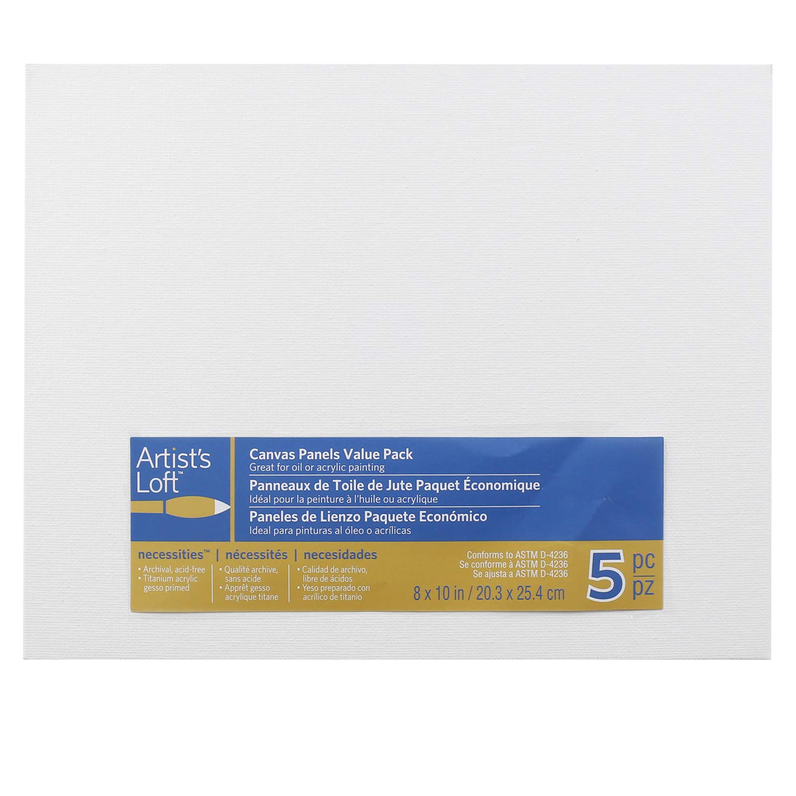 5 Count 8 x 10 Canvas Panels by Artist's Loft