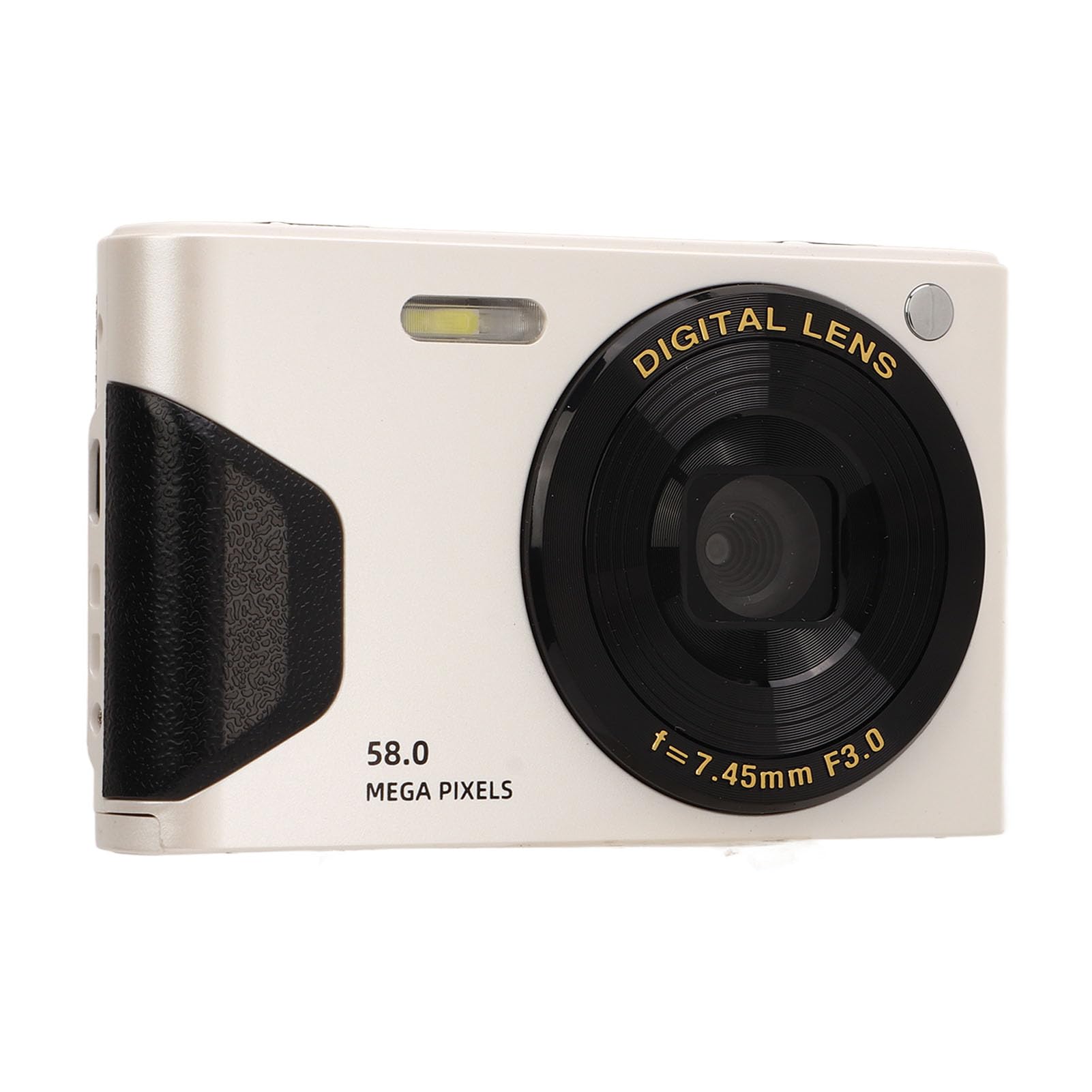 4K HD Digital Camera, 4K HD Smart Camera 2.7in TFT Screen Auto Focus 800mAh 58MP Face Recognition for for Picture Shooting (White)